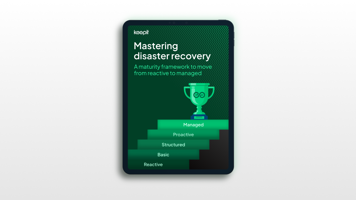 Mastering disaster recovery: A SaaS DR maturity framework to move from ...